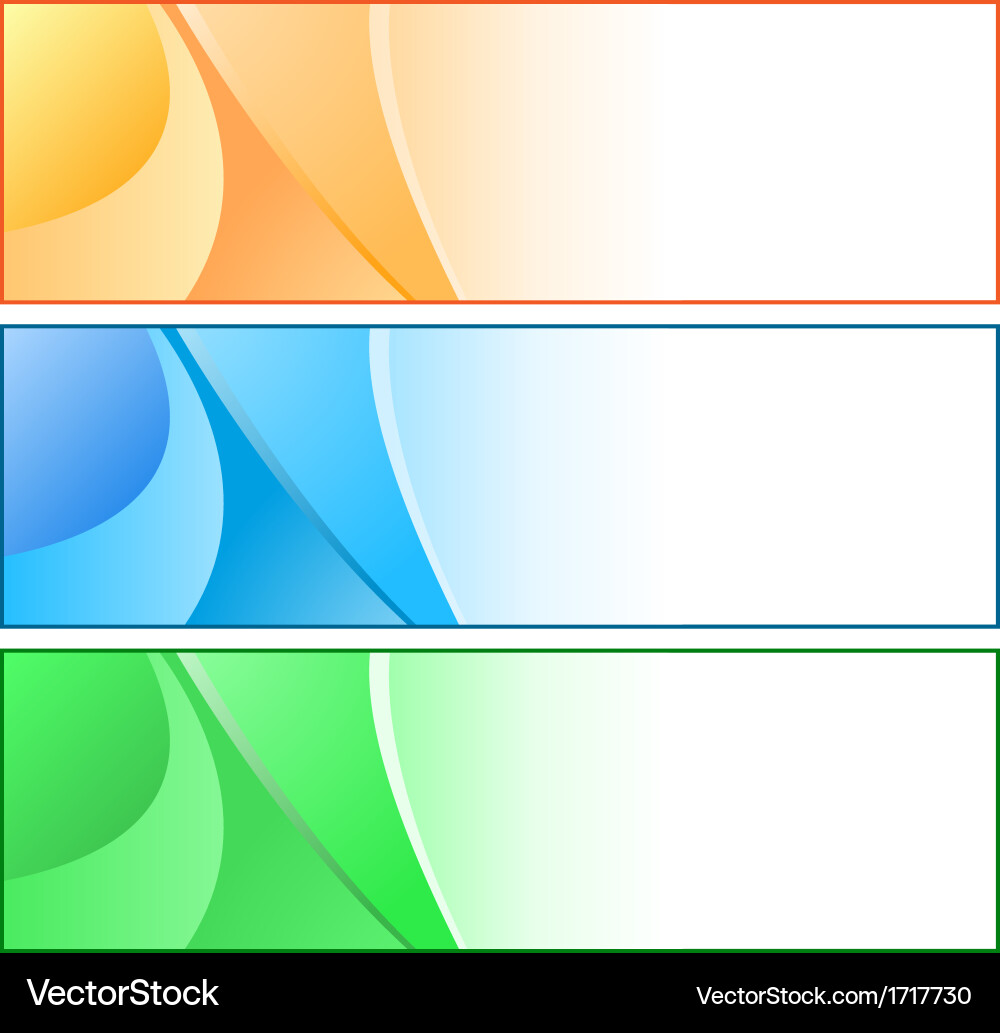 Banners Royalty Free Vector Image - VectorStock