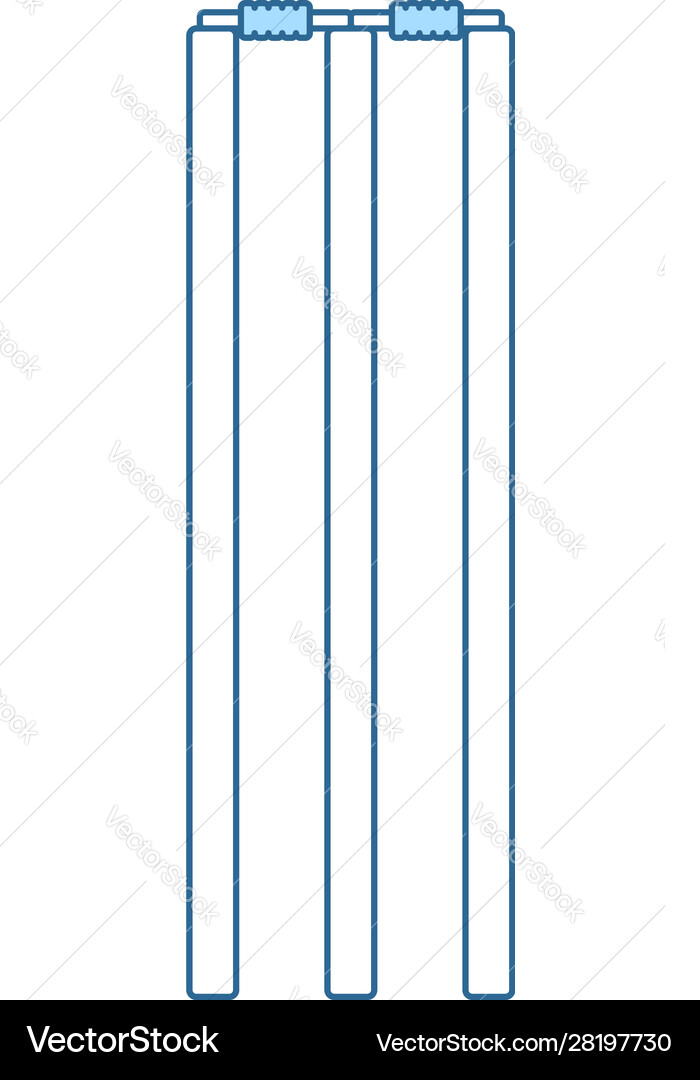 Cricket wicket icon Royalty Free Vector Image - VectorStock