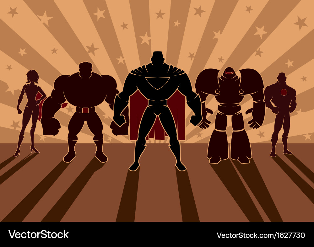 Superhero Teams Vector Images (over 2,000)