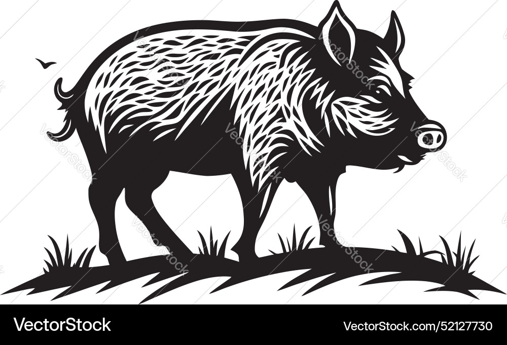 Thunderous tusks boar icon emblem tusker triumph Vector Image