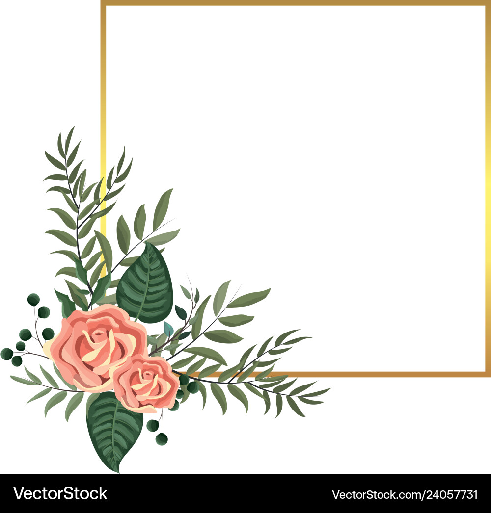 Floral Spring Frame Royalty Free Vector Image - VectorStock