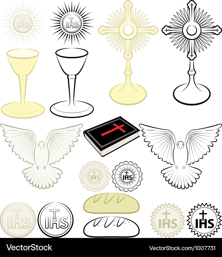 Symbols of christianity Royalty Free Vector Image