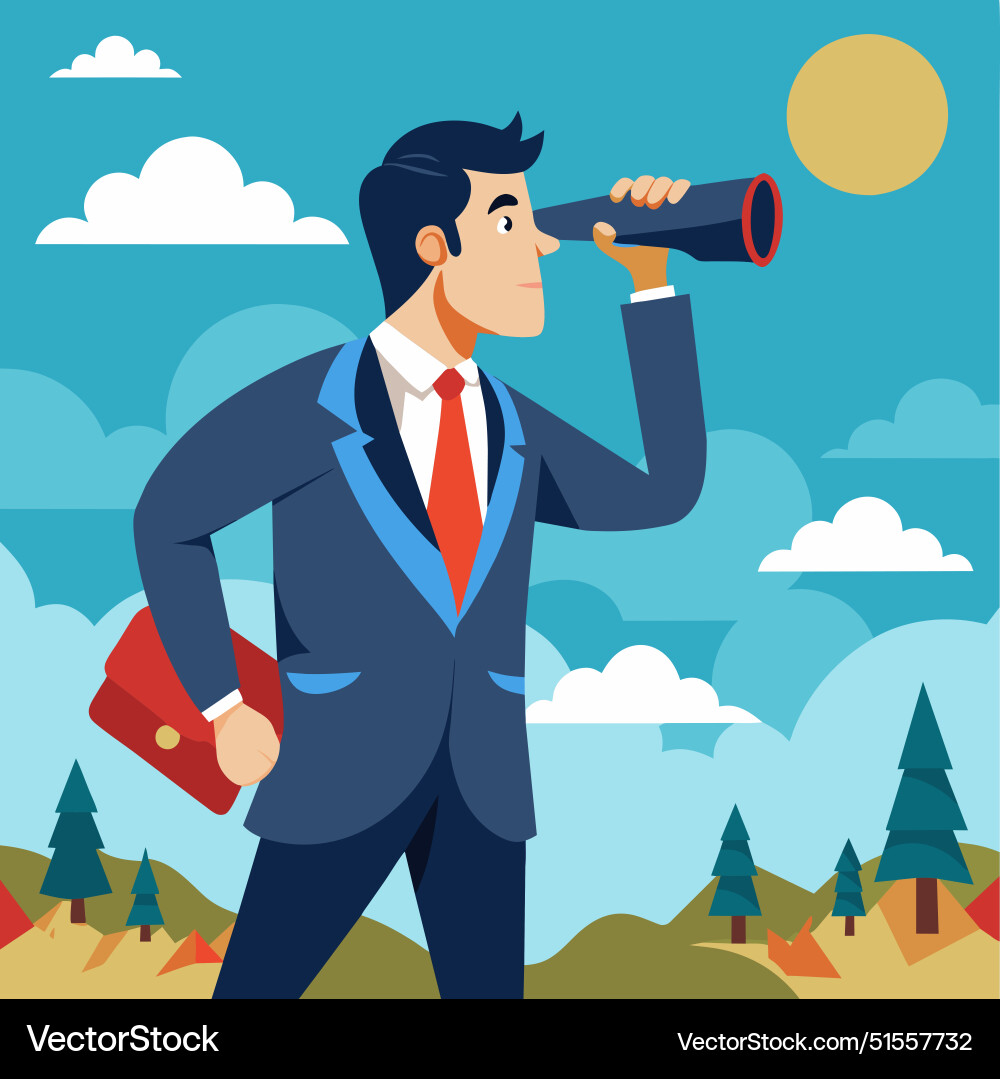 Exploration searching for new career opportunity Vector Image