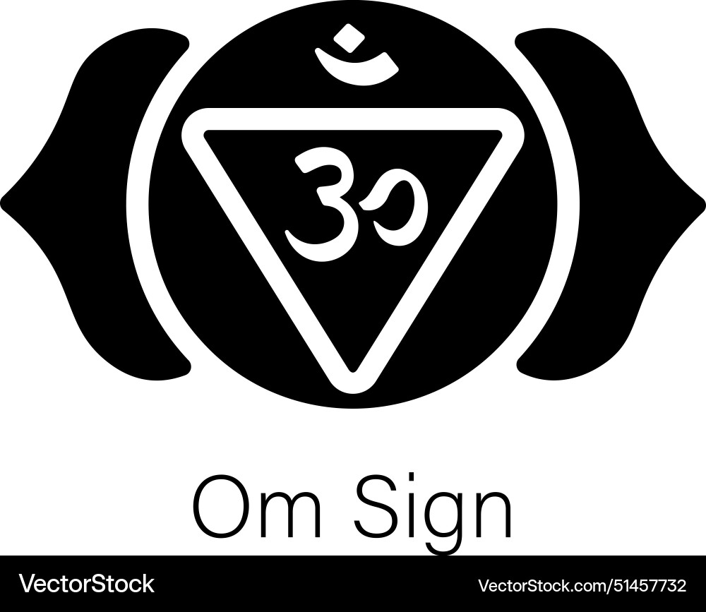 Om sign Royalty Free Vector Image - VectorStock