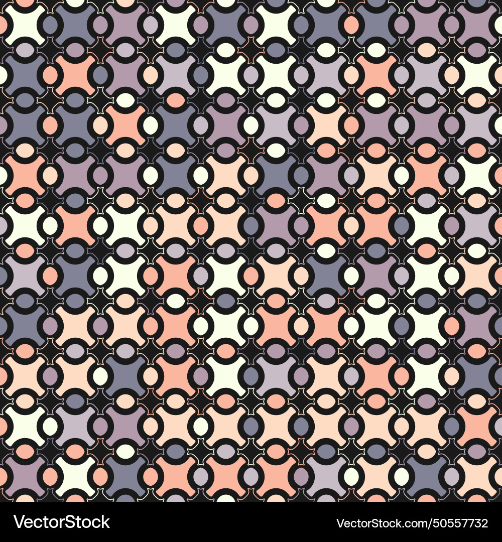 Seamless color pattern of abstract geometric Vector Image