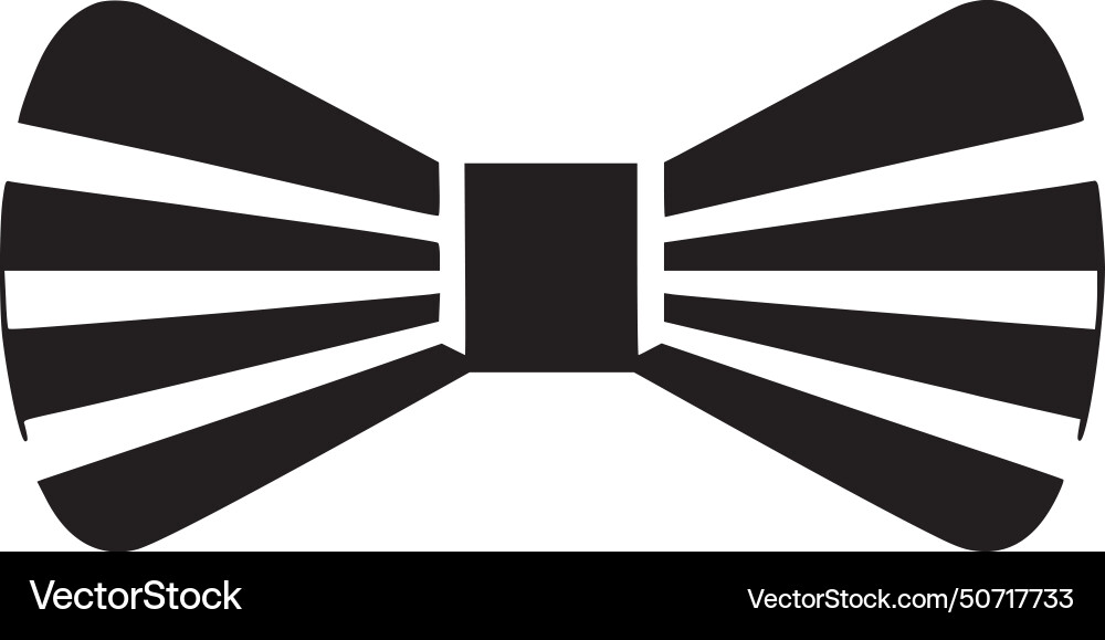 Bow - minimalist and flat logo Royalty Free Vector Image