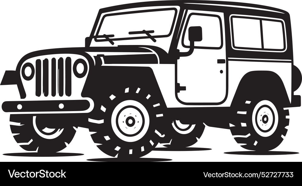 Jeep renegade small in size big adventure Vector Image