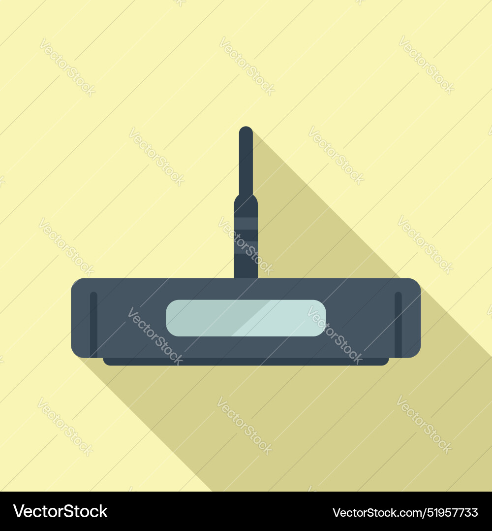 Modem router sending wireless signal with one Vector Image