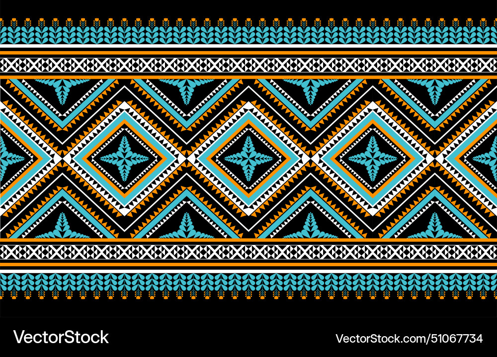 Ethnic seamless pattern colorful decorative Vector Image
