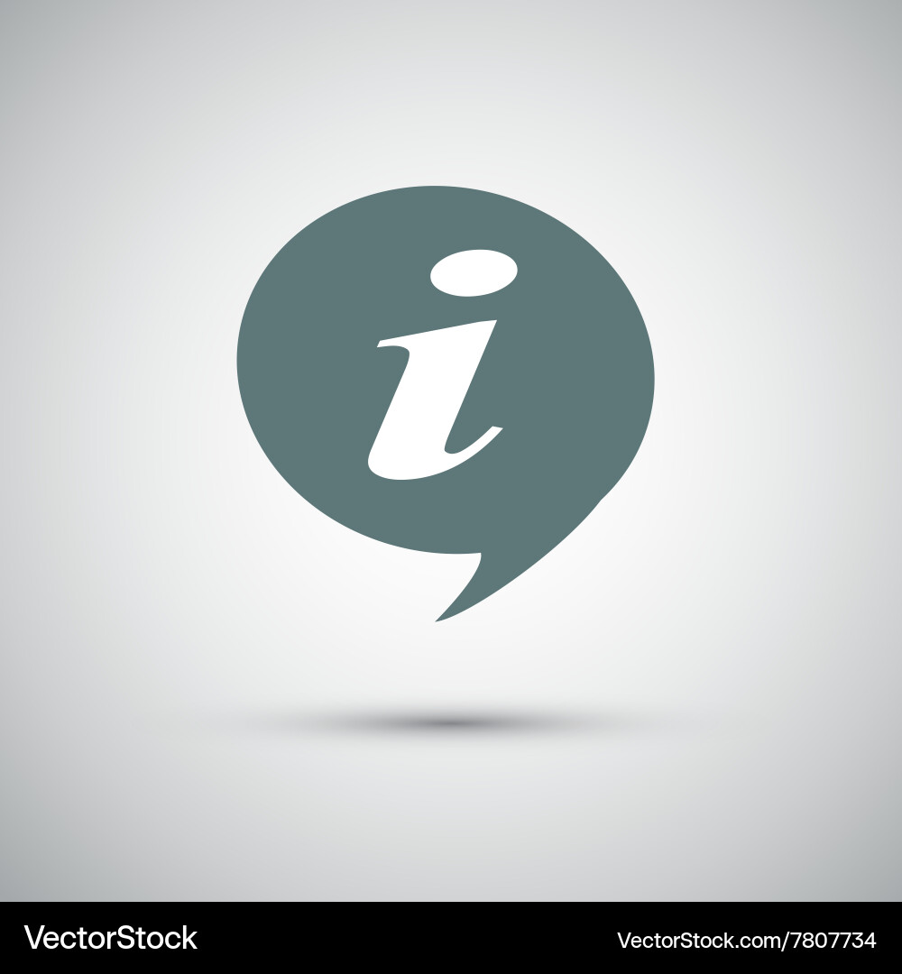 Information bubble Royalty Free Vector Image - VectorStock