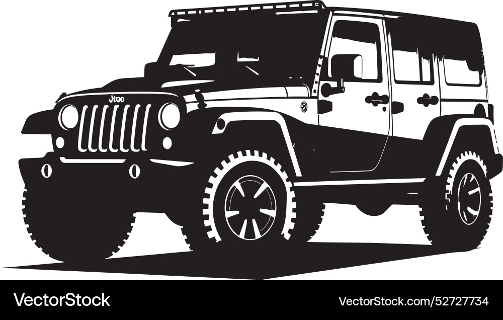 Jeepster blending vintage style with modern Vector Image