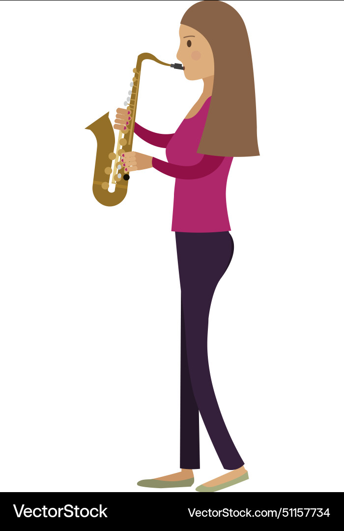 Musician playing saxophone icon isolated Vector Image