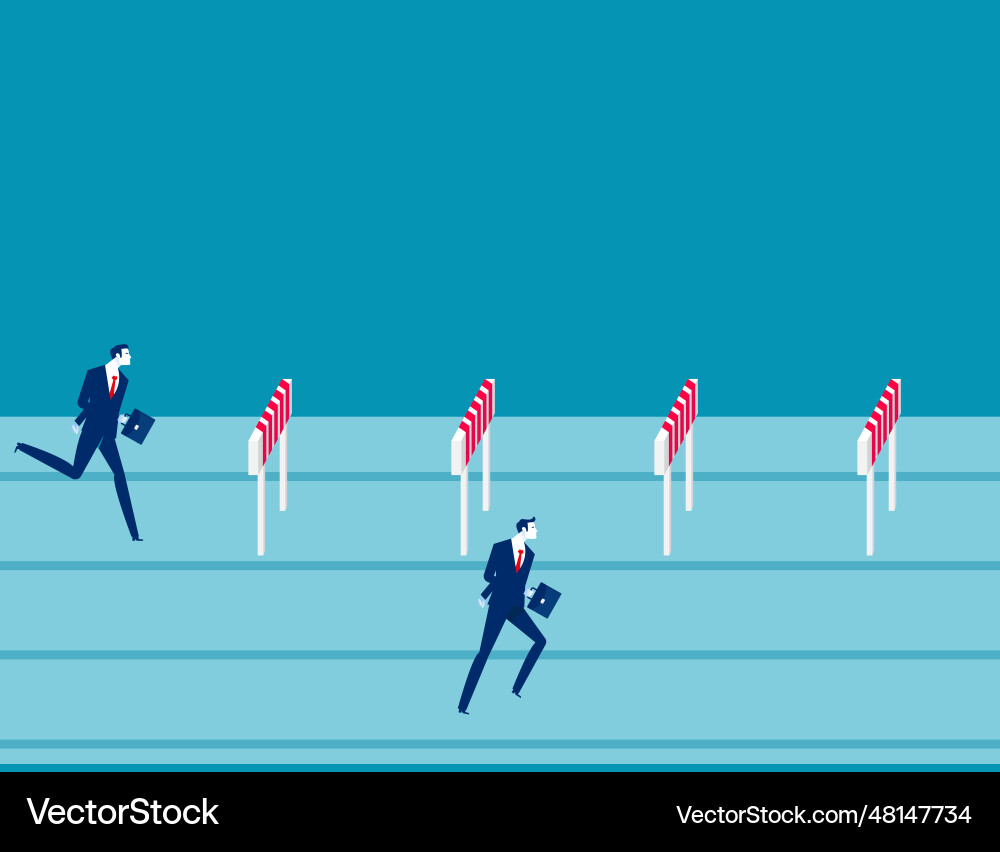 Unfair opportunity or unequal difficulty Vector Image