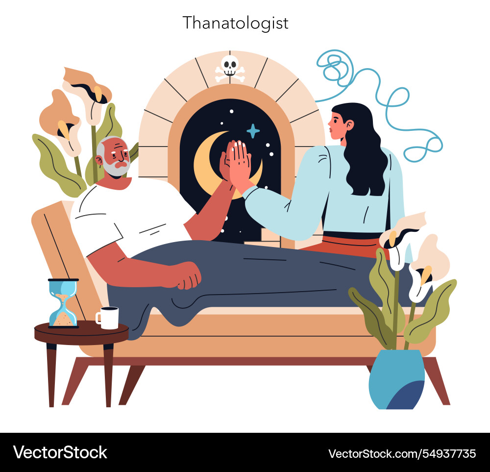 Psychotherapists flat Royalty Free Vector Image