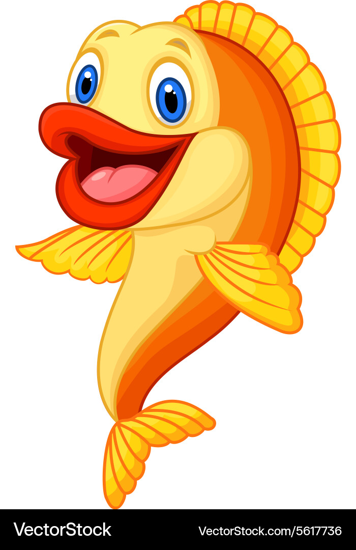 Cartoon fish Royalty Free Vector Image - VectorStock