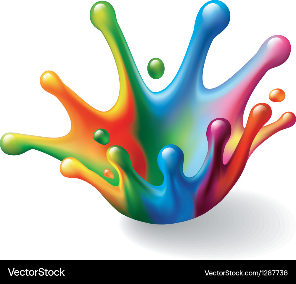 Color splash Royalty Free Vector Image - VectorStock