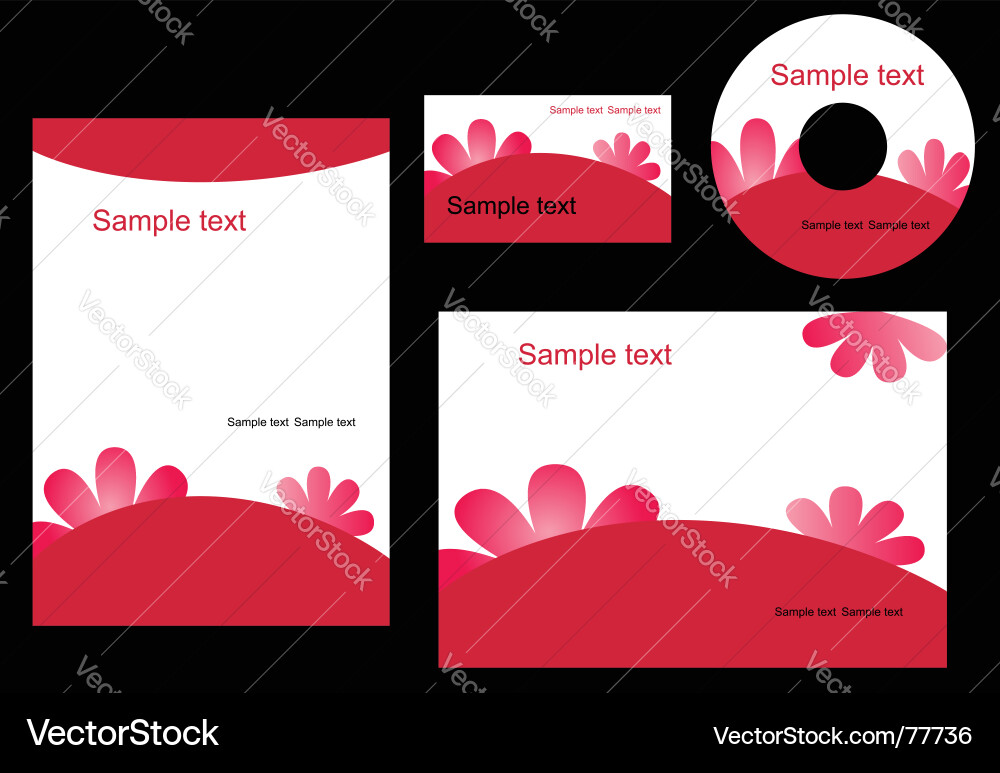 Elements of corporate style Royalty Free Vector Image
