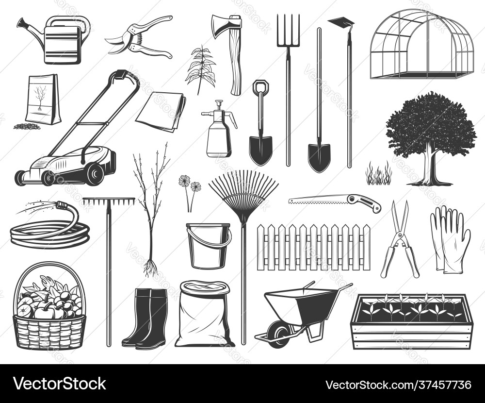Farmer Tools Illustration Free Vectors | Agriculture, Farm Tools,