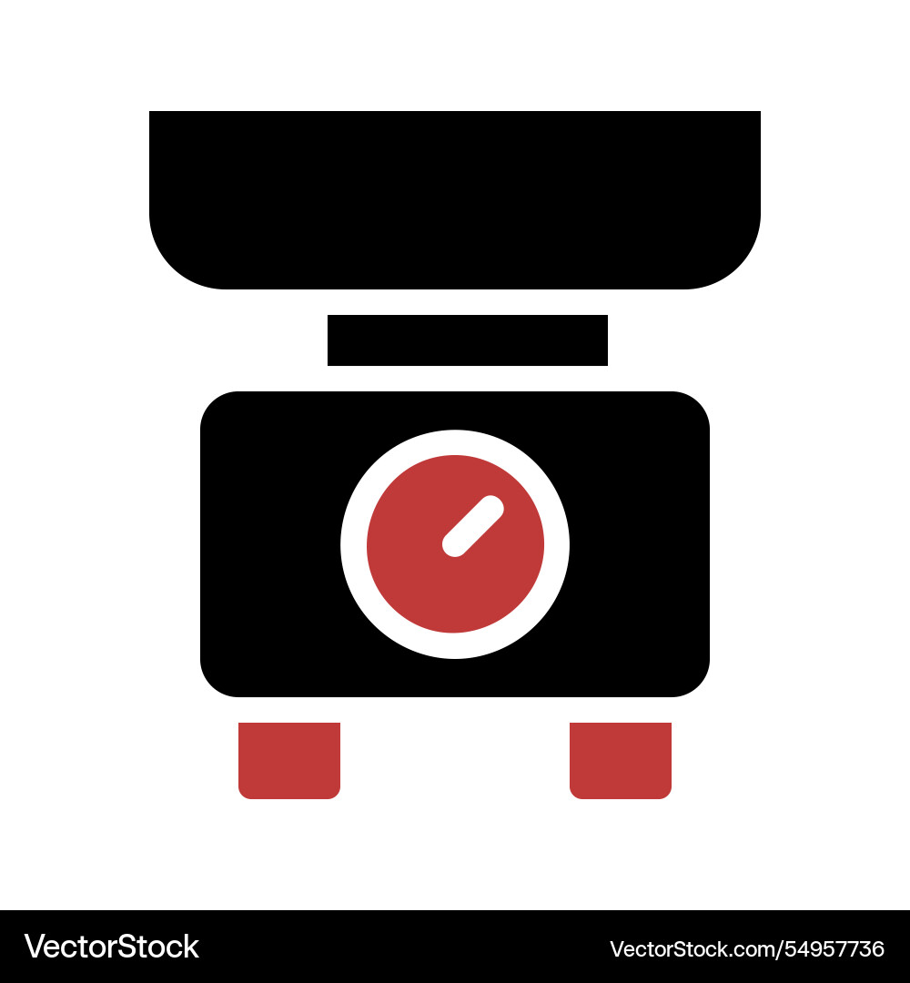 Kitchen scale icon concept of measurement Vector Image