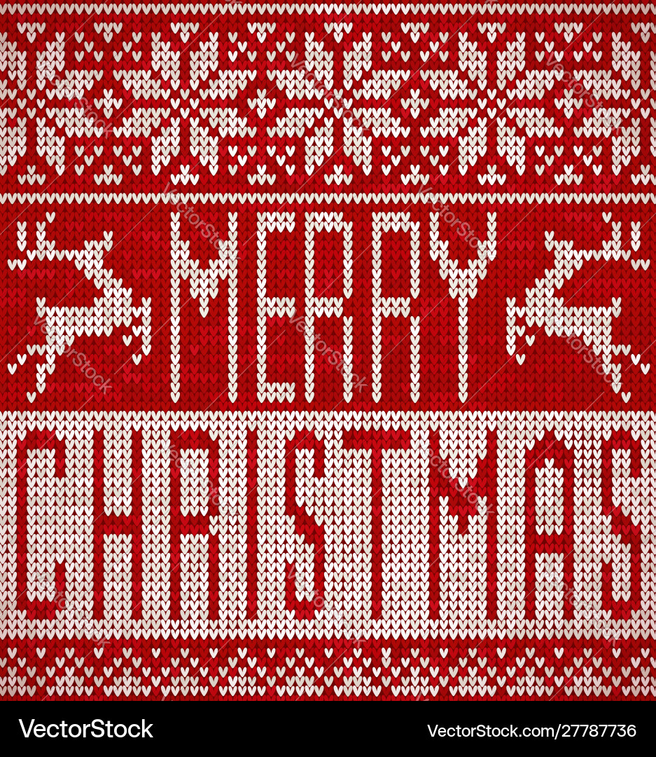 Knitting pattern Royalty Free Vector Image - VectorStock