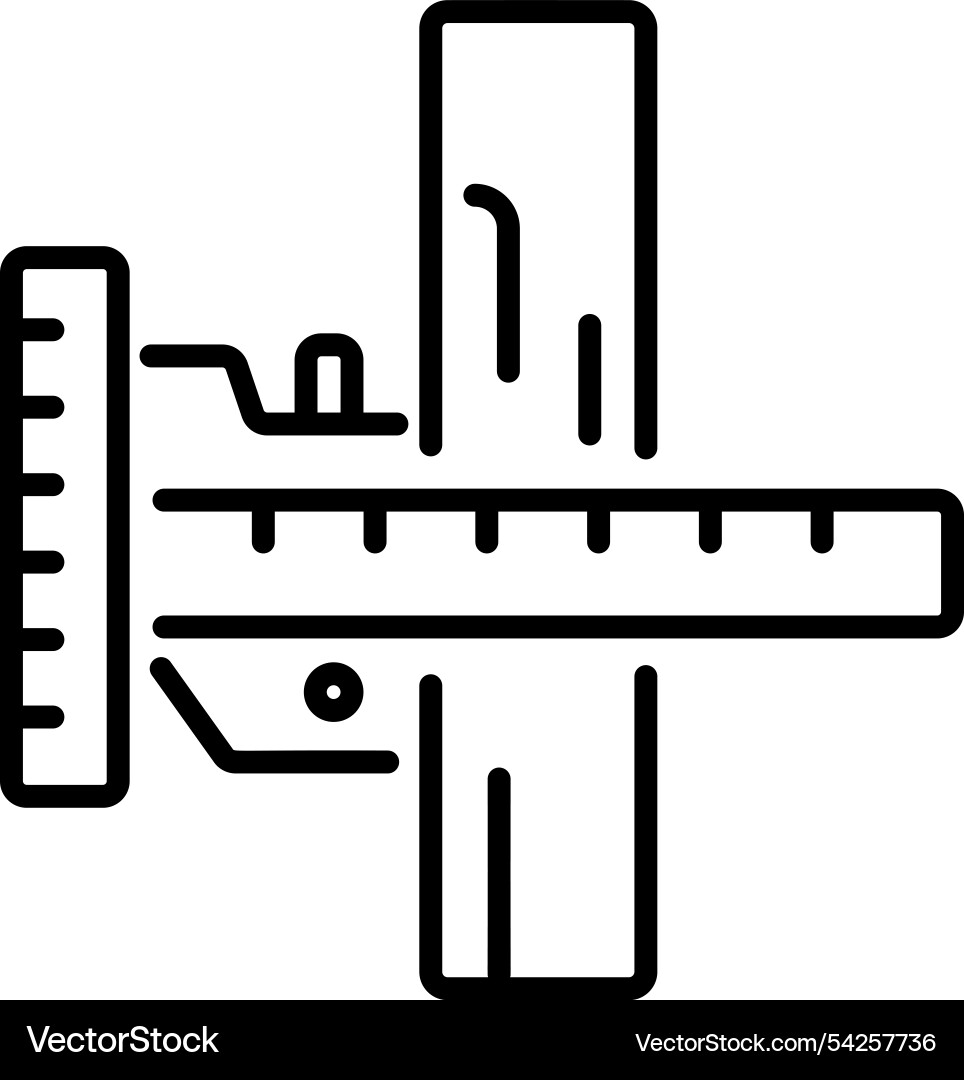 T ruler Royalty Free Vector Image - VectorStock