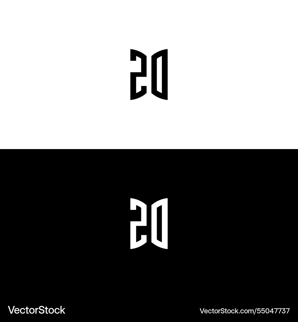 Creative-zd-architecture-monogram-letters-logo Vector Image