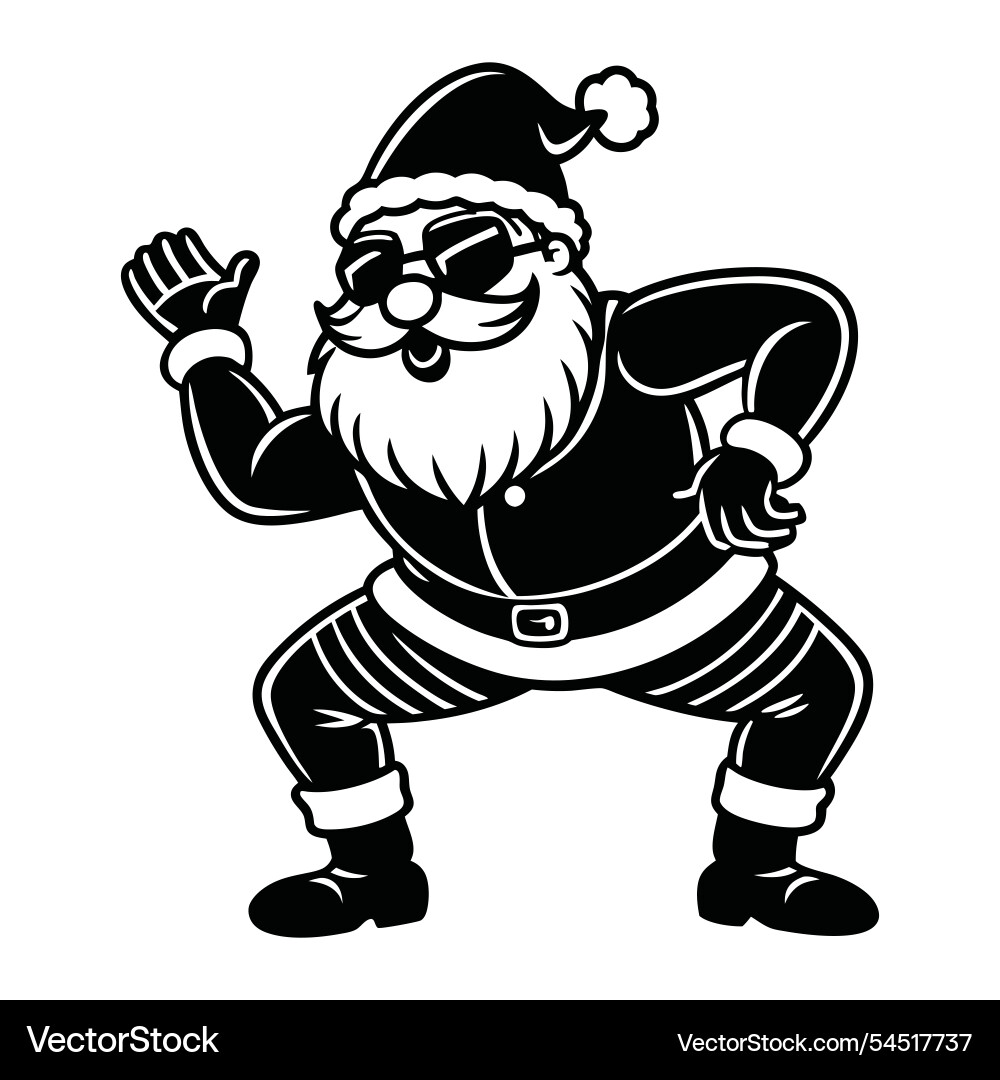 Funny santa svg Royalty Free Vector Image - VectorStock