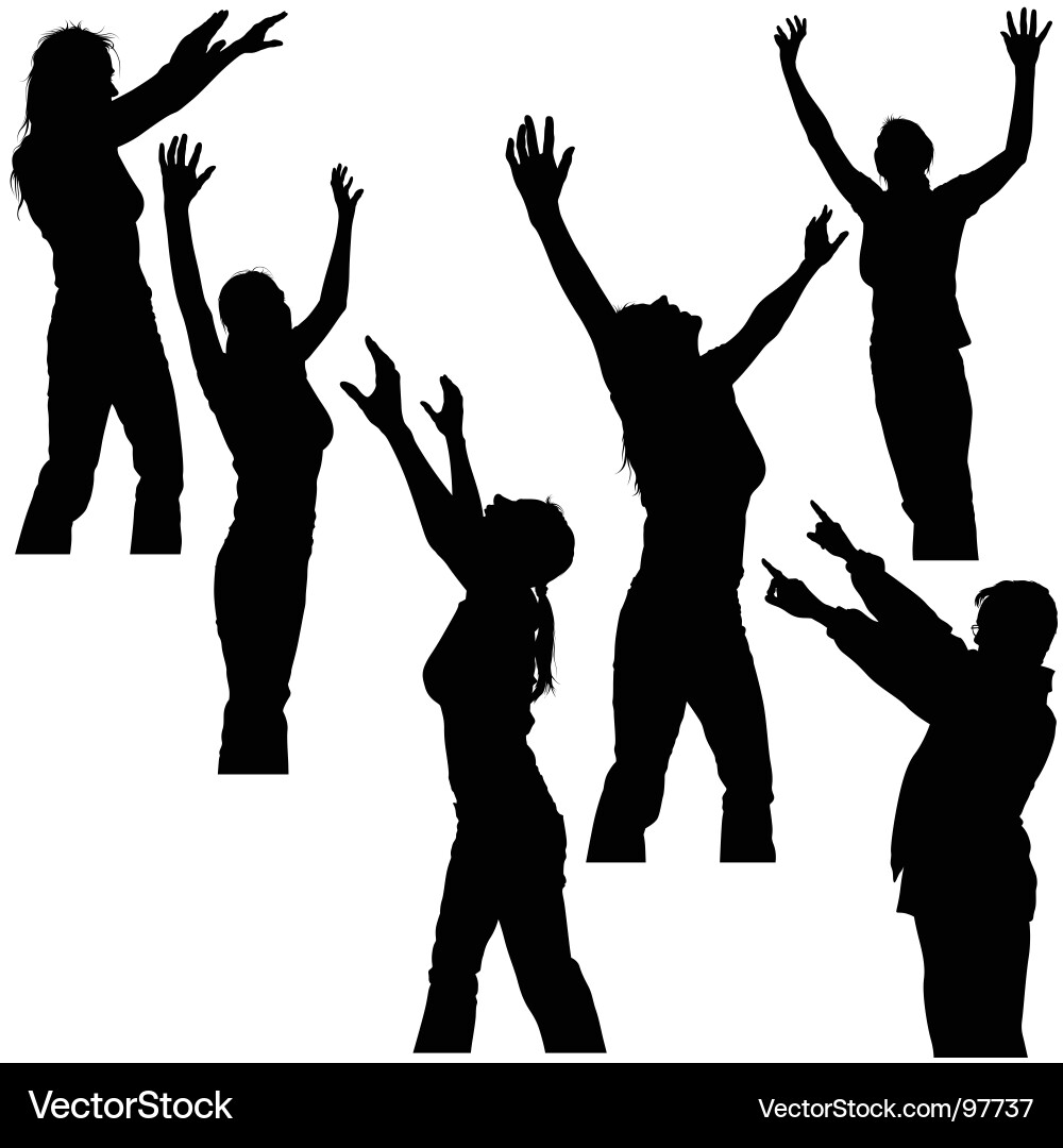 Hands up Royalty Free Vector Image - VectorStock