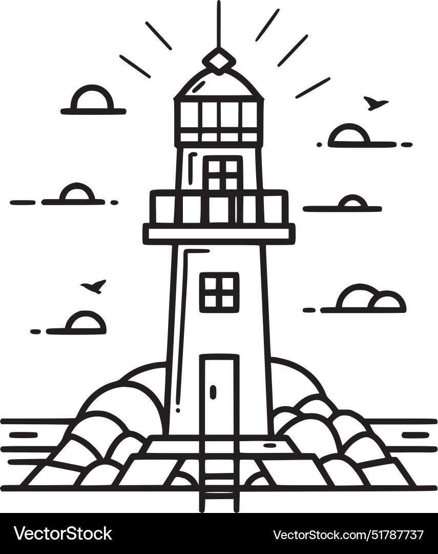 Lighthouse icon Royalty Free Vector Image - VectorStock