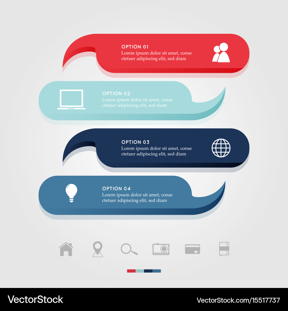 Modern business infographic Royalty Free Vector Image