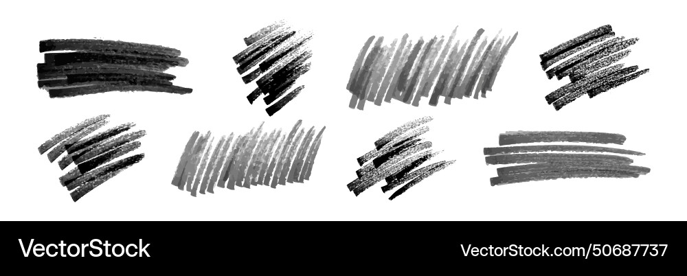Spots drawn with a black marker Royalty Free Vector Image