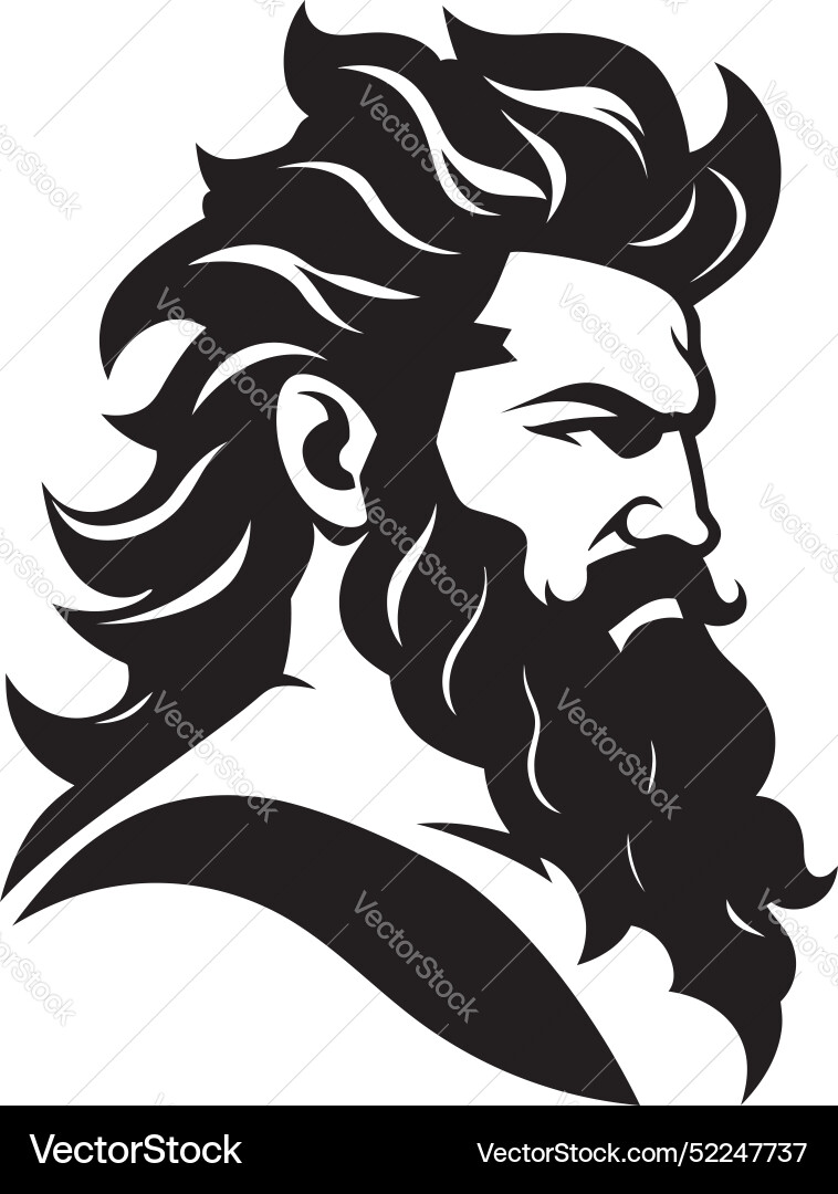 Trident triumph poseidons regal icon in elegant Vector Image