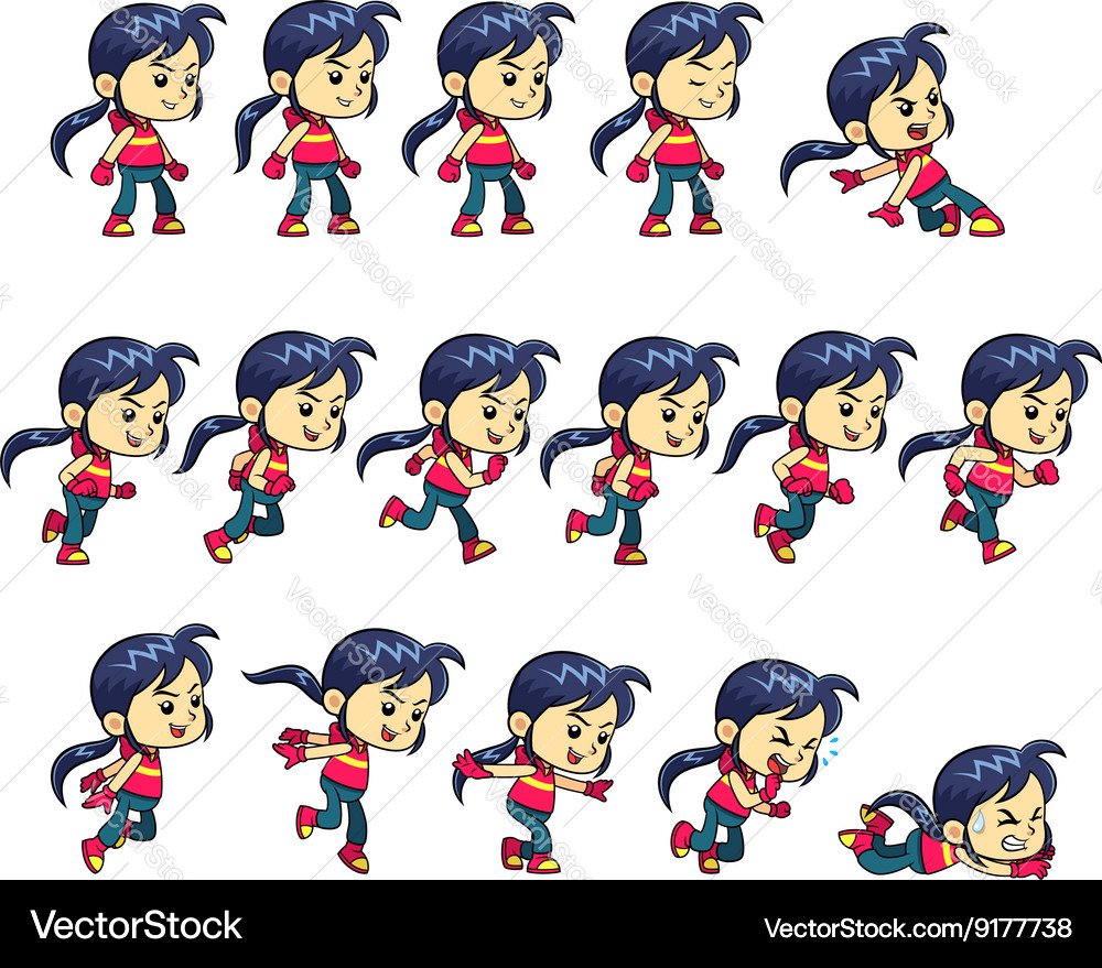 Runner Sprites Vector Images (over 130)