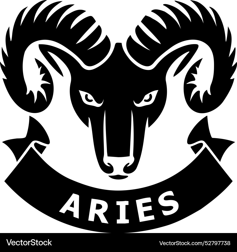 Aries zodiac sign image Royalty Free Vector Image