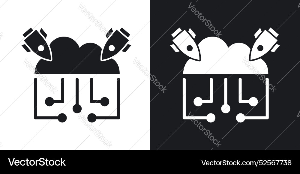Dos icon set on white background Royalty Free Vector Image
