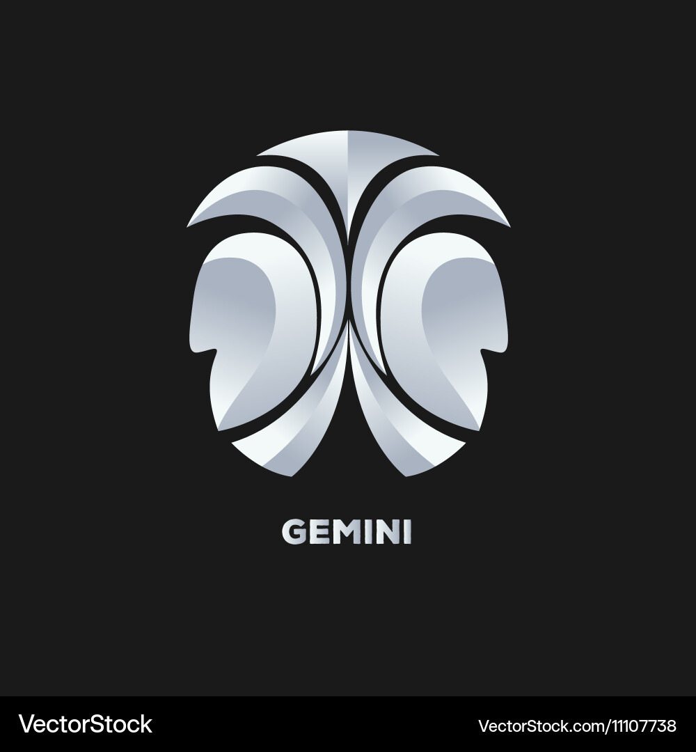Gemini Zodiac Icon Royalty Free Vector Image - VectorStock