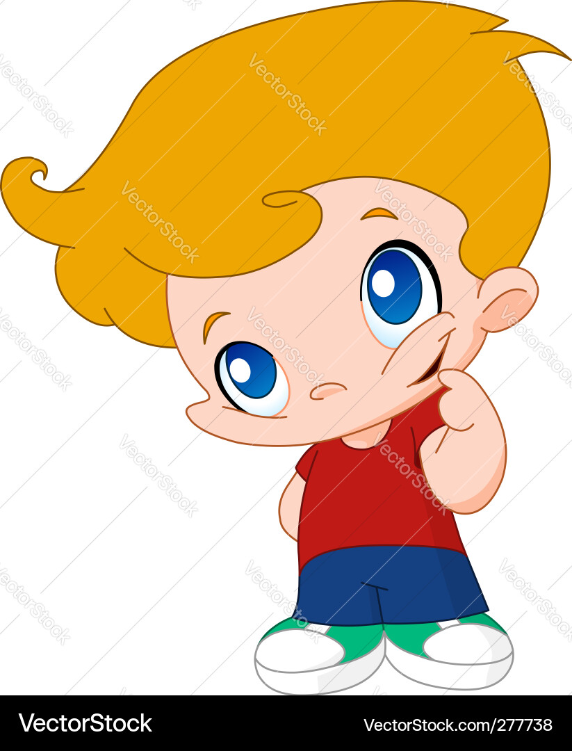 Little boy Royalty Free Vector Image - VectorStock