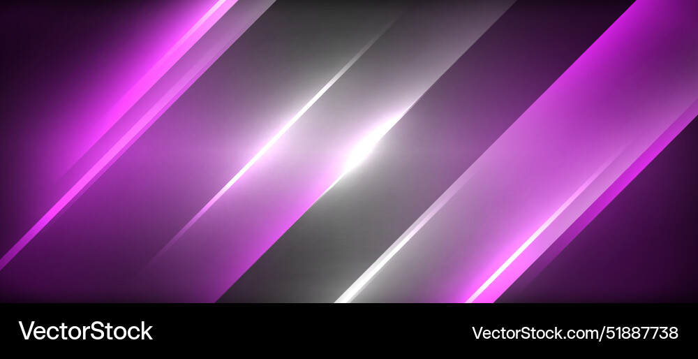 Neon dynamic diagonal light rays background Vector Image