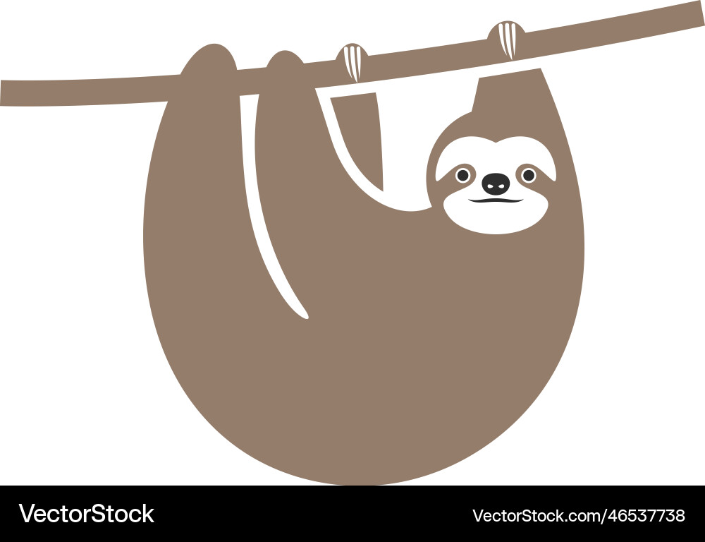Sloth Royalty Free Vector Image - VectorStock