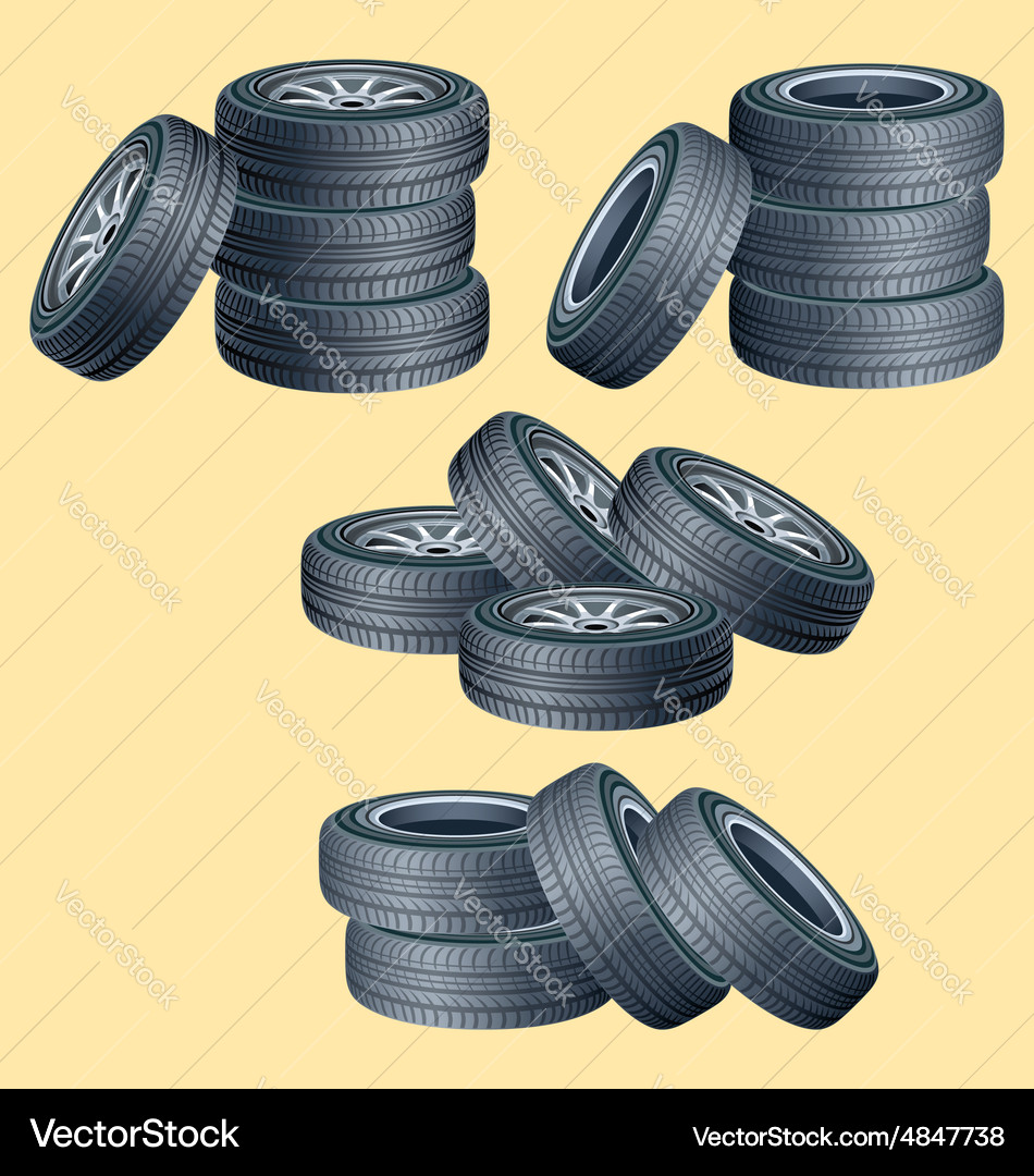 Tires Royalty Free Vector Image - VectorStock