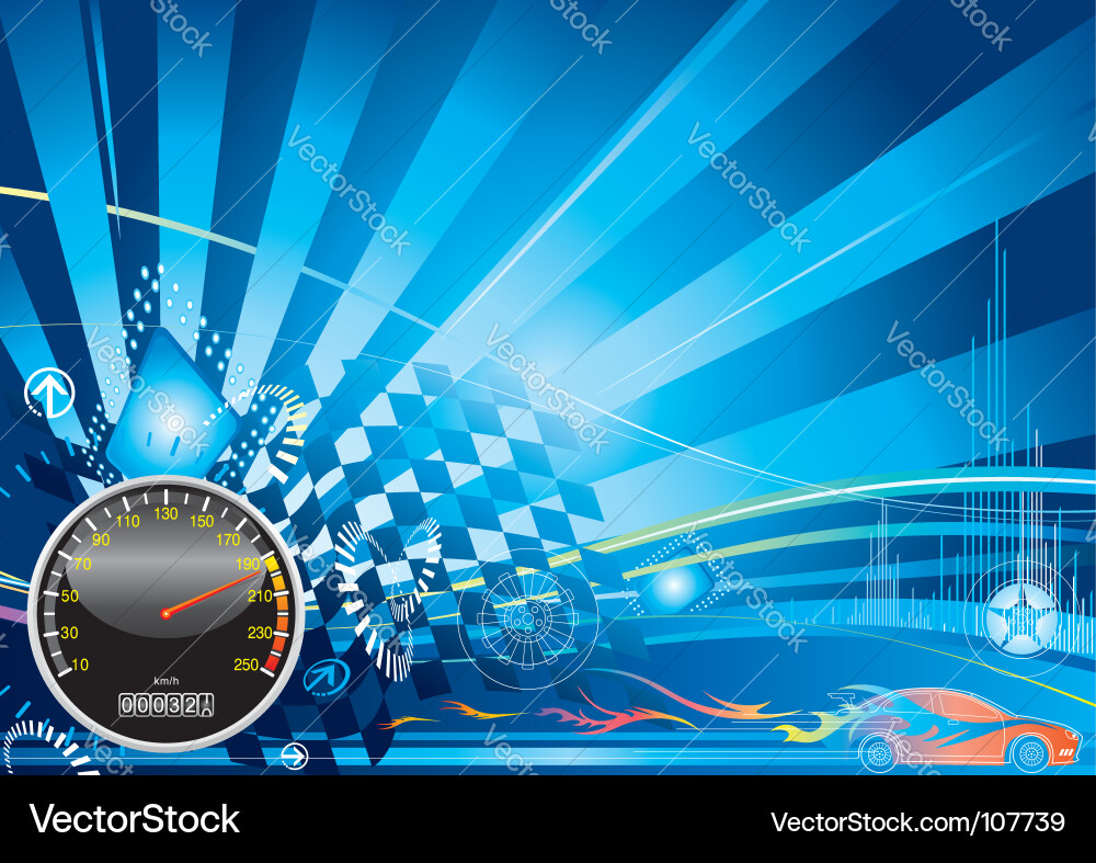 Car racing Royalty Free Vector Image - VectorStock