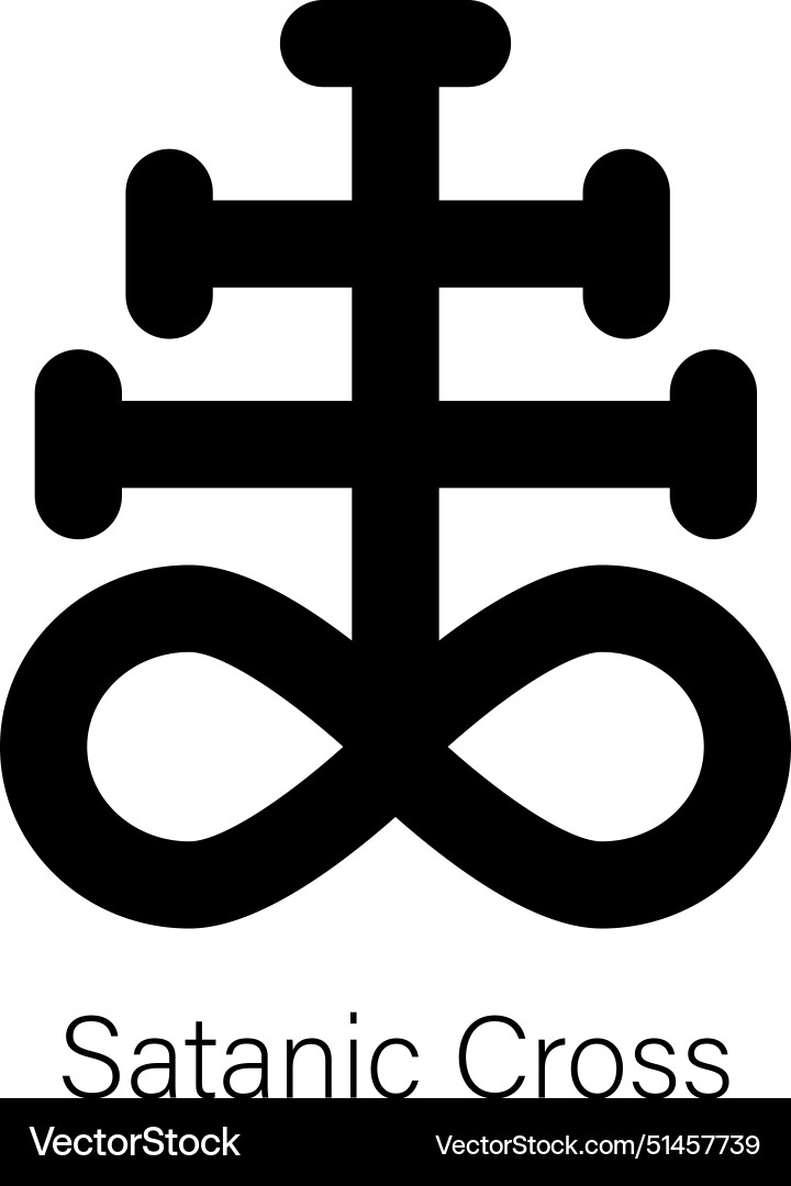Satanic cross Royalty Free Vector Image - VectorStock