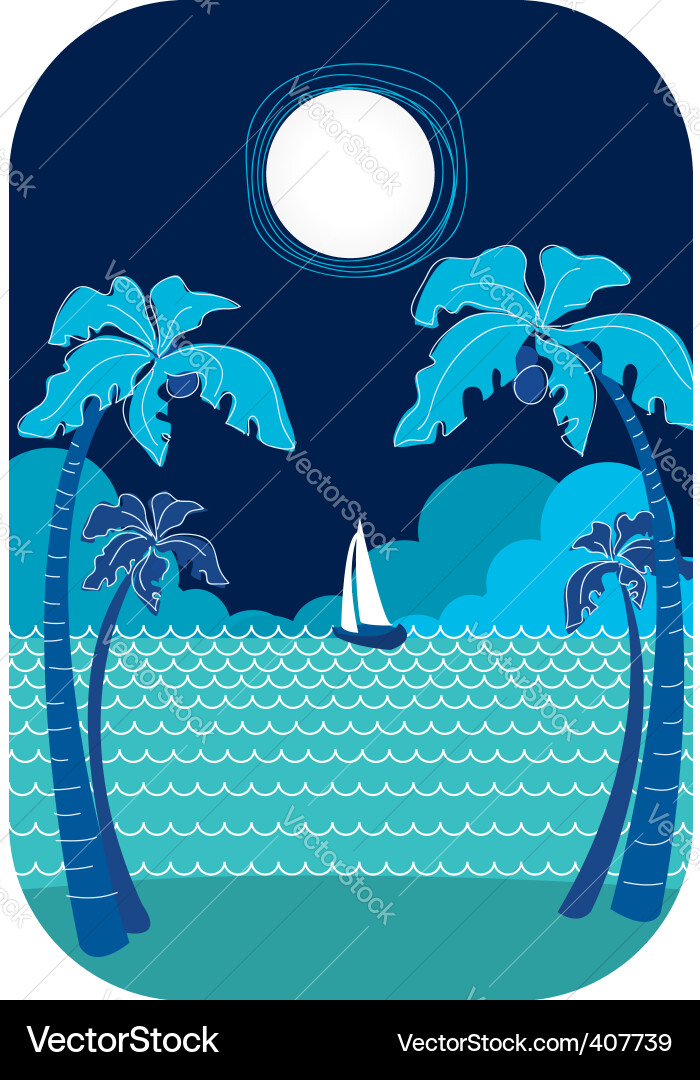 Sea nature Royalty Free Vector Image - VectorStock