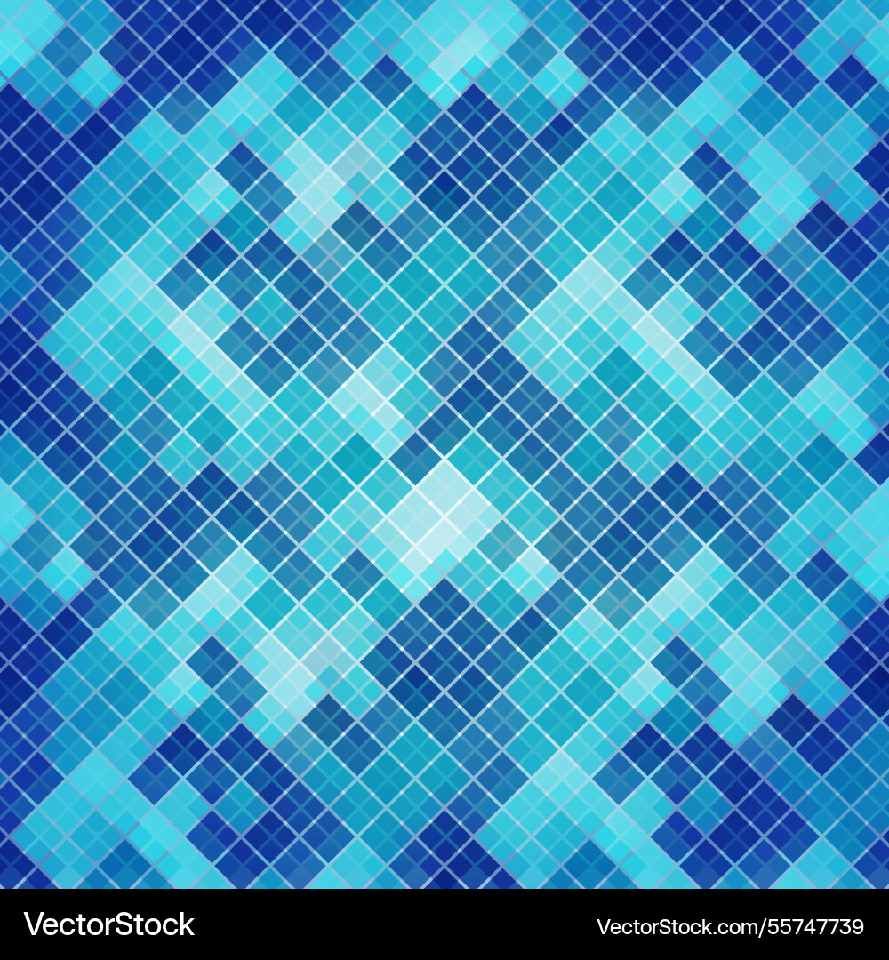 Tiled background in blue tones Royalty Free Vector Image