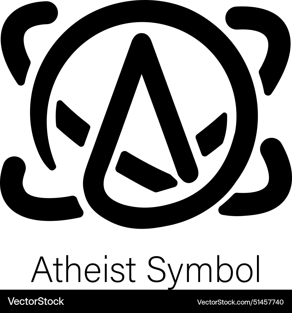 Atheist symbol Royalty Free Vector Image - VectorStock
