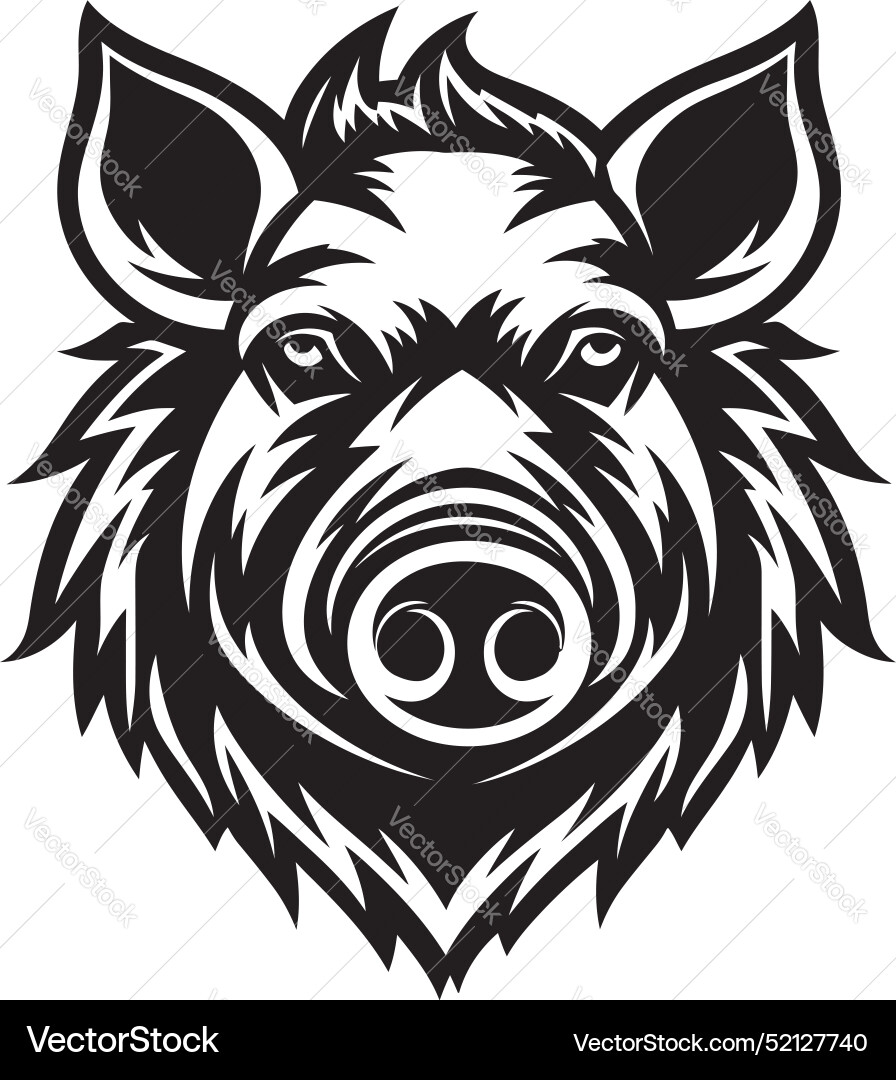 Boar battalion wild logo graphics roaring Vector Image