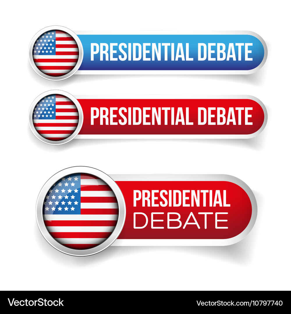 Usa presidential debate Royalty Free Vector Image