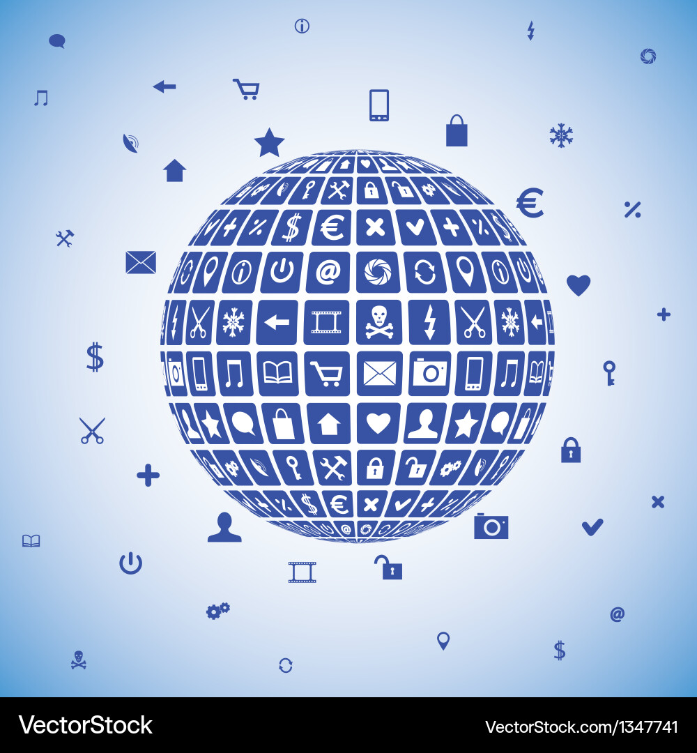 Icons Royalty Free Vector Image - VectorStock
