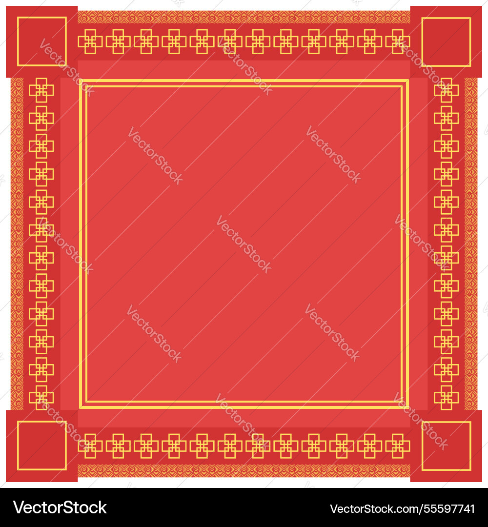 Japanese frame pattern in oriental Royalty Free Vector Image