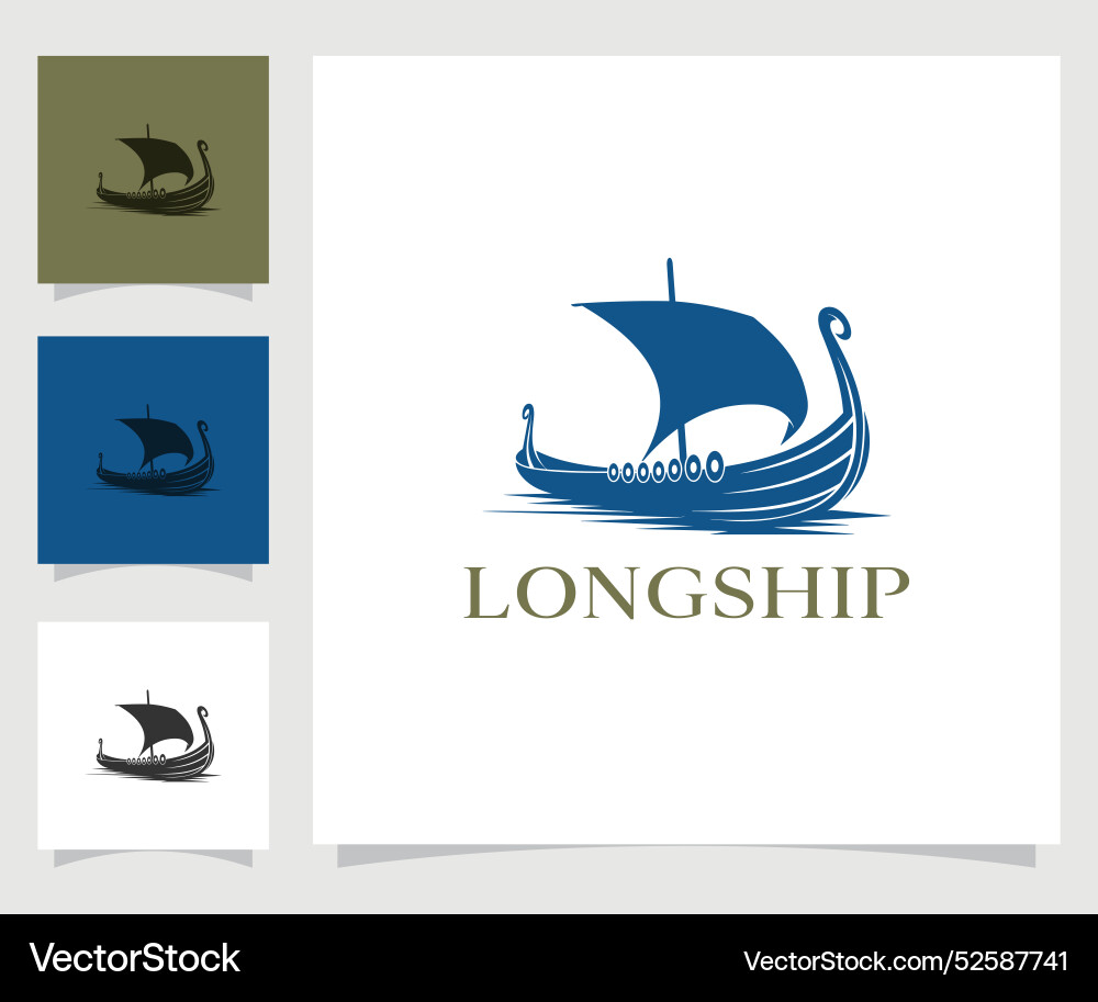 Logo icon simple sailing ship Royalty Free Vector Image